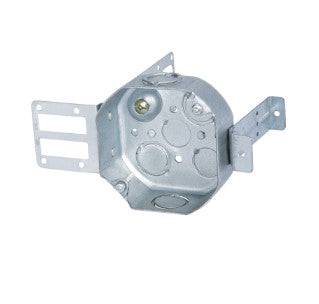 54171-KSSX Octagonal steel stud box with wraparound bracket and clamps ...