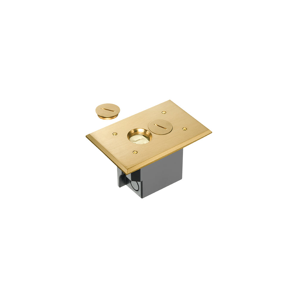 Brass Retro Floor Box /W Nm Box - Arlington Metallic Cover – Maple ...