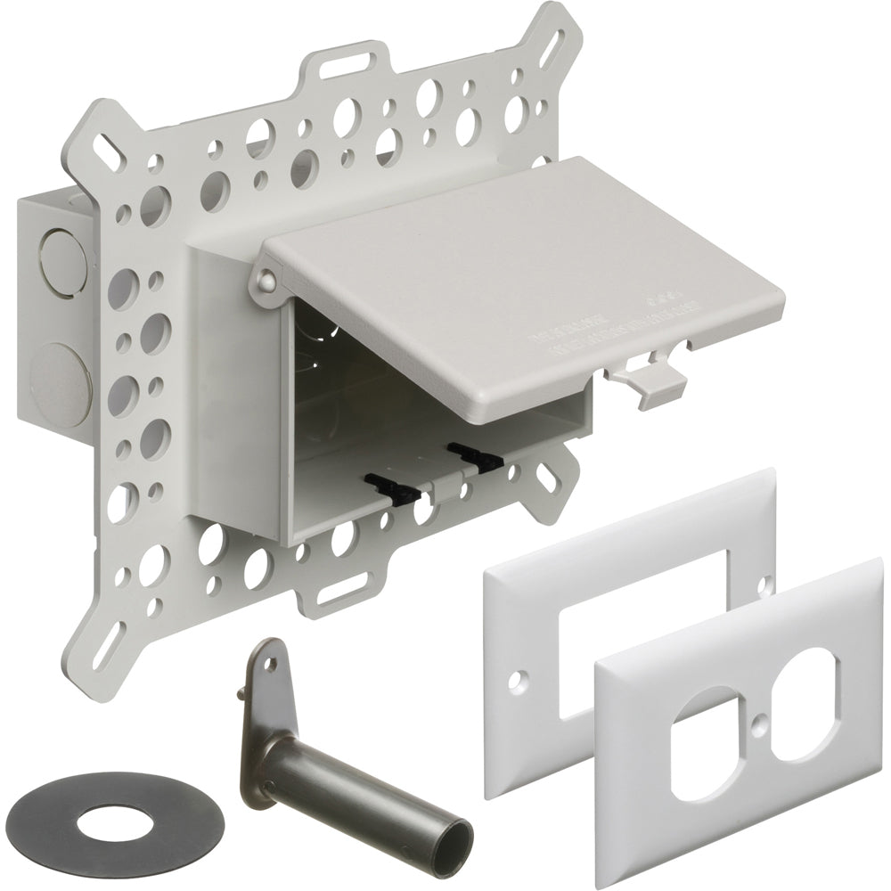 Masonary Box - White by Arlington - Low Profile for Stucco & Siding ...